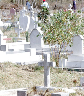 The Nakuru North Cemetery established in 1918 for World War I soldiers ...