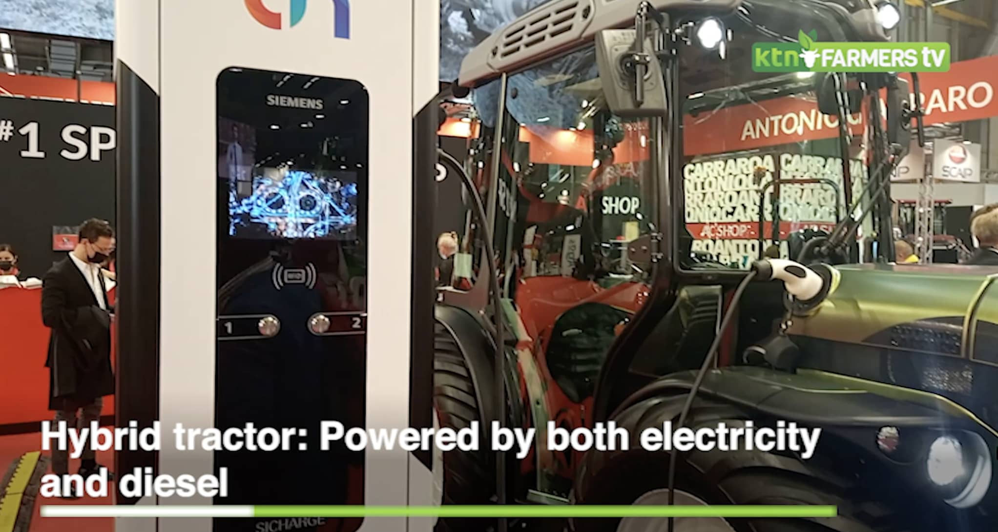 Hybrid tractor: Powered by both electricity and diesel