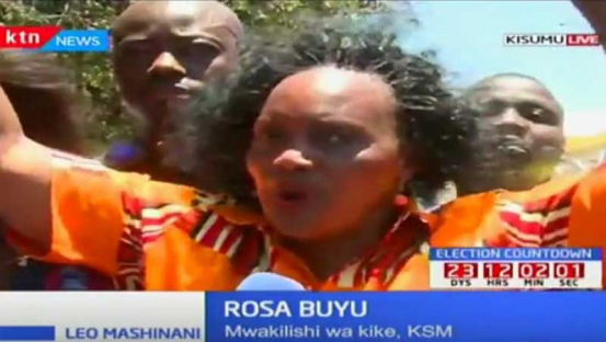 Drama as Kisumu Woman Rep Rosa Buyu is whisked away in a boda-boda ...