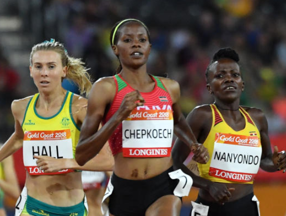 3,000m steeplechase record holder Chepkoech and Kiyeng in action today ...