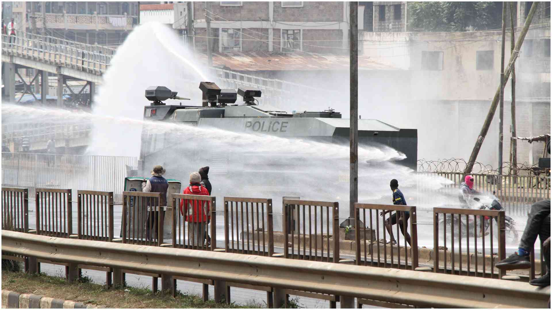 Photos: Frontline action as protestors engage police in running battles ...