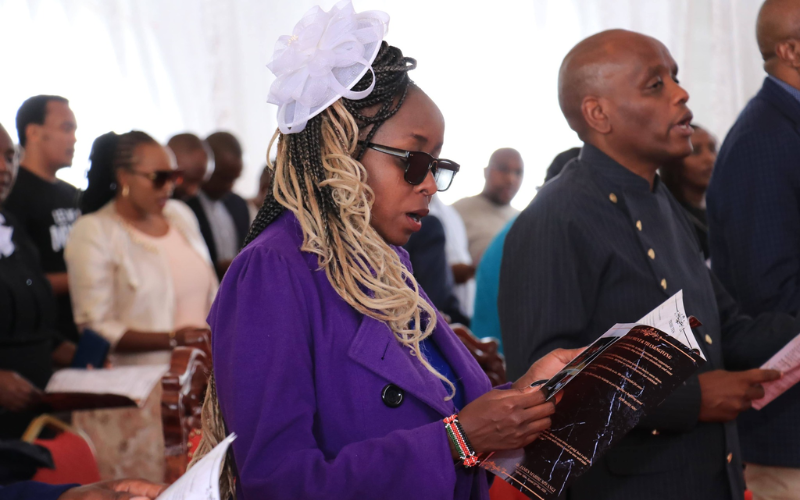 PHOTOS: Dennis Itumbi comforts Jacque Maribe as family lays father to ...