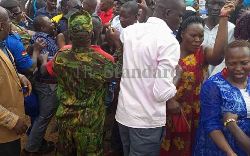 PHOTOS: Prof George Magoha's body arrives in Yala ahead of burial - The ...