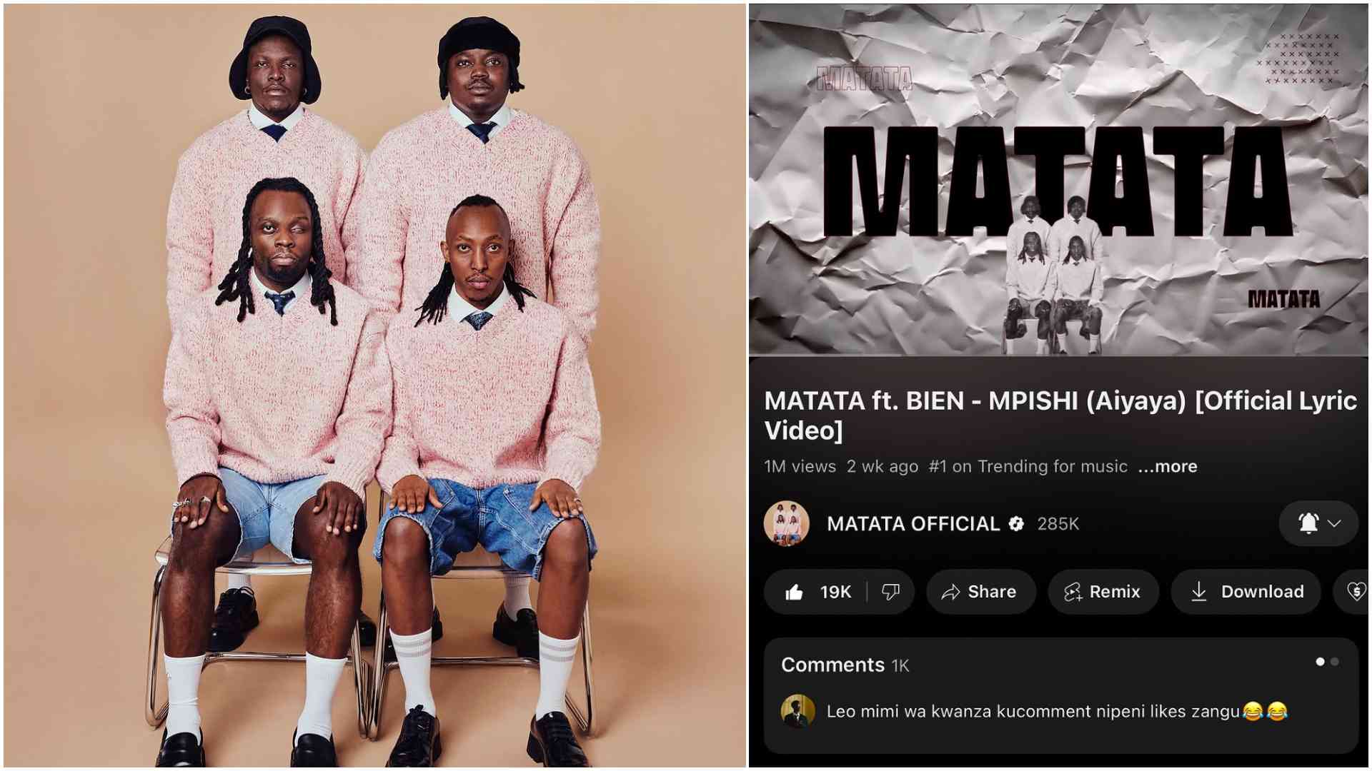Matata accuses Kenyan of extortion after song 'Mpishi' featuring Bien ...