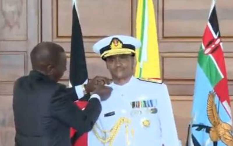 New Chief of Defence Forces Gen. Charles Kahariri sworn in - The Standard