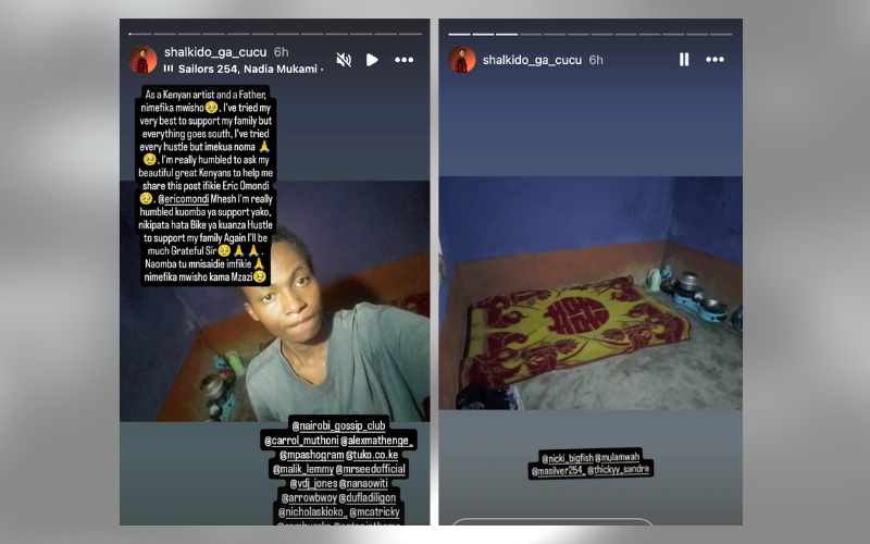 Gengetone star Shalkido opens up on hardship, begs Kenyans for help ...