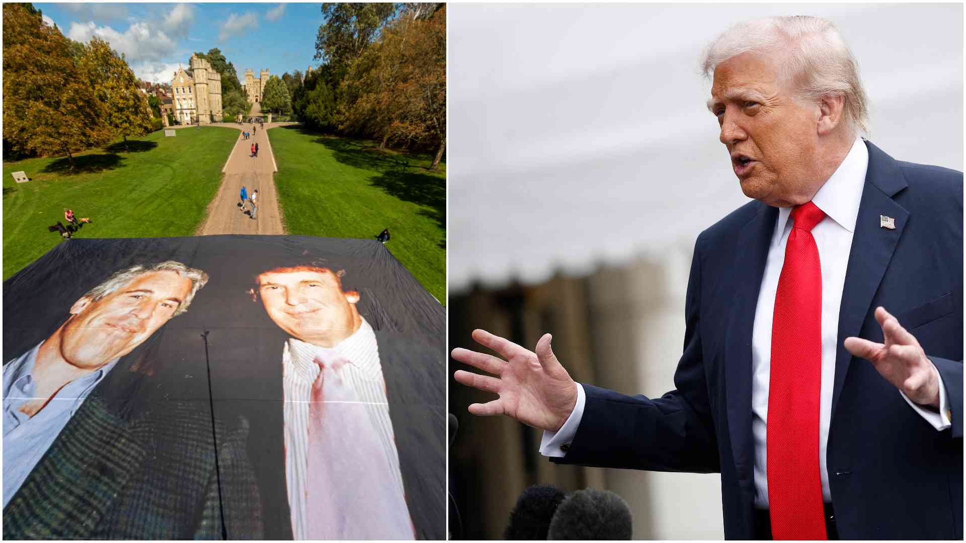 4 arrested after Donald Trump, Jeffrey Epstein images were projected on ...